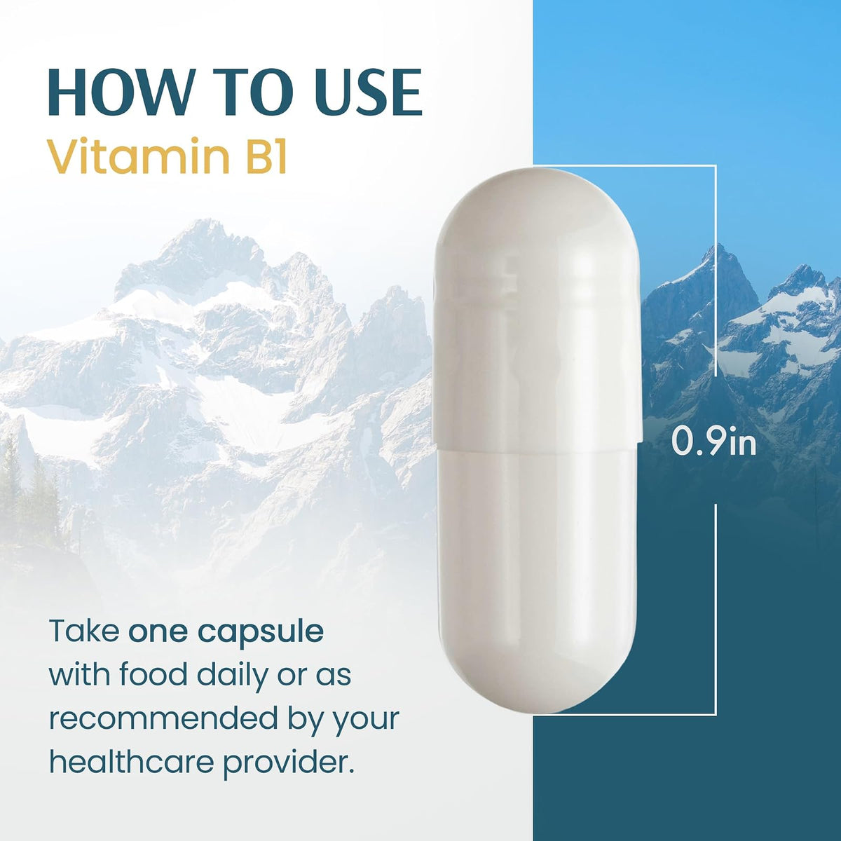 Vitamin B1 for healthy metabolism