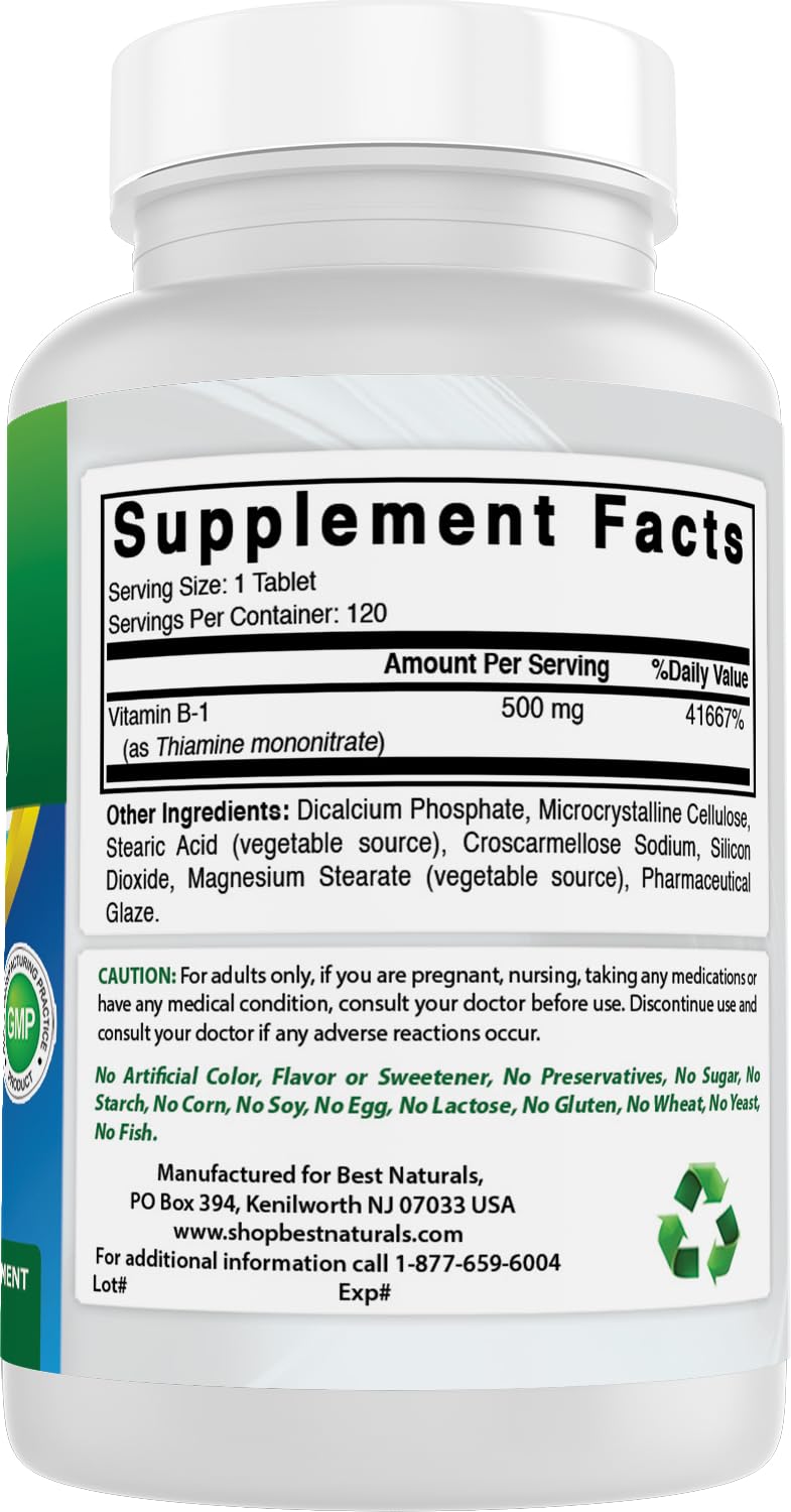 Vitamin B1 for metabolism boost