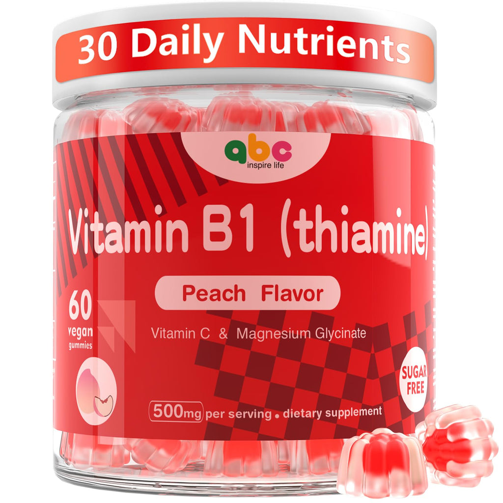 Vitamin B1 gummies for energy boost