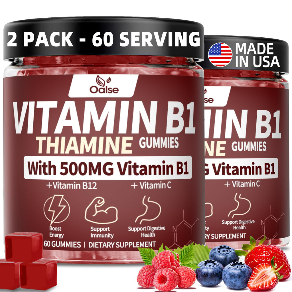 Vitamin B1 gummies for energy boost