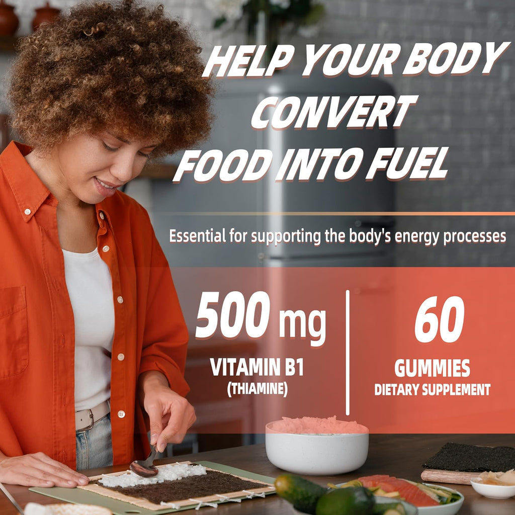 Vitamin B1 gummies for enhanced mood