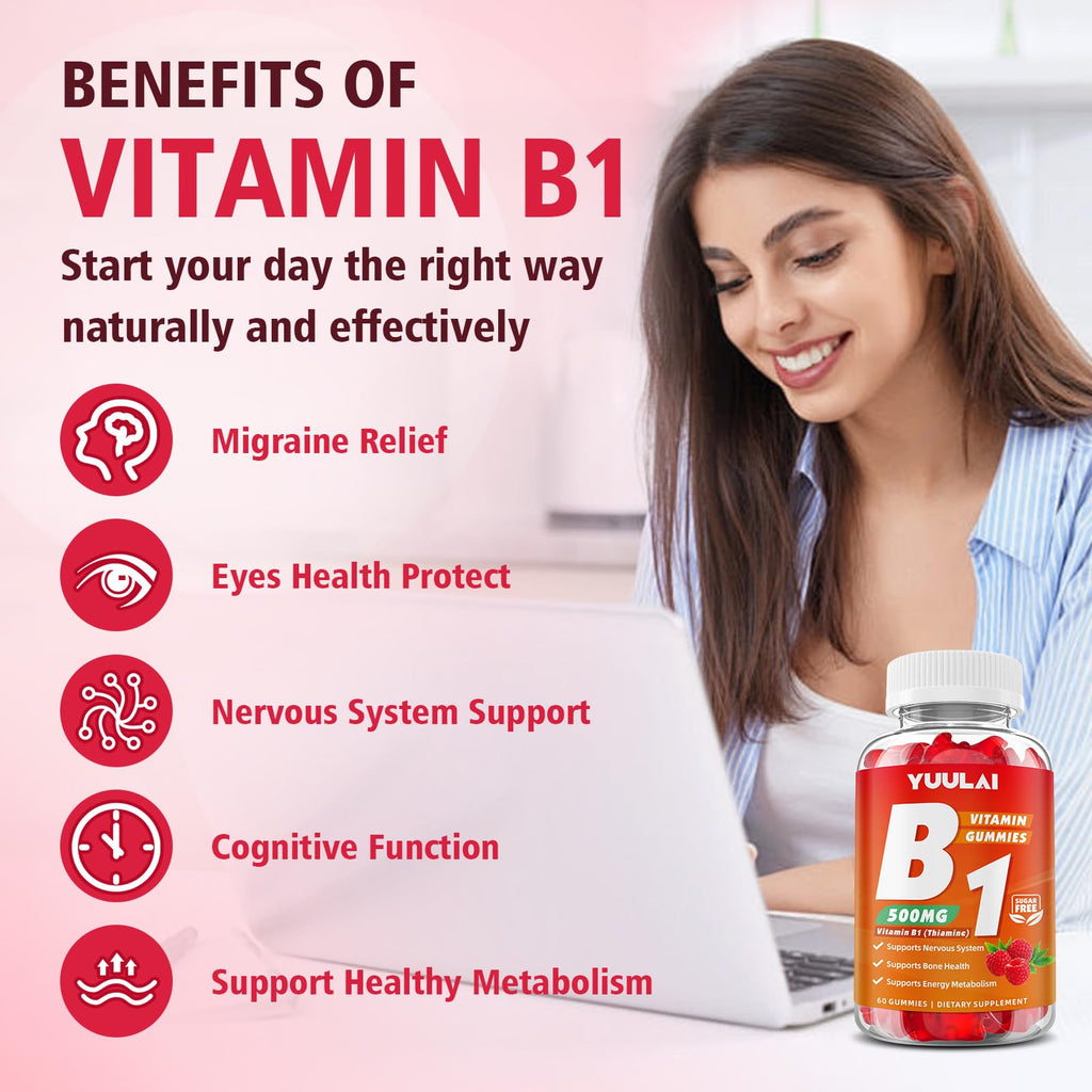 Vitamin B1 gummies for immune support