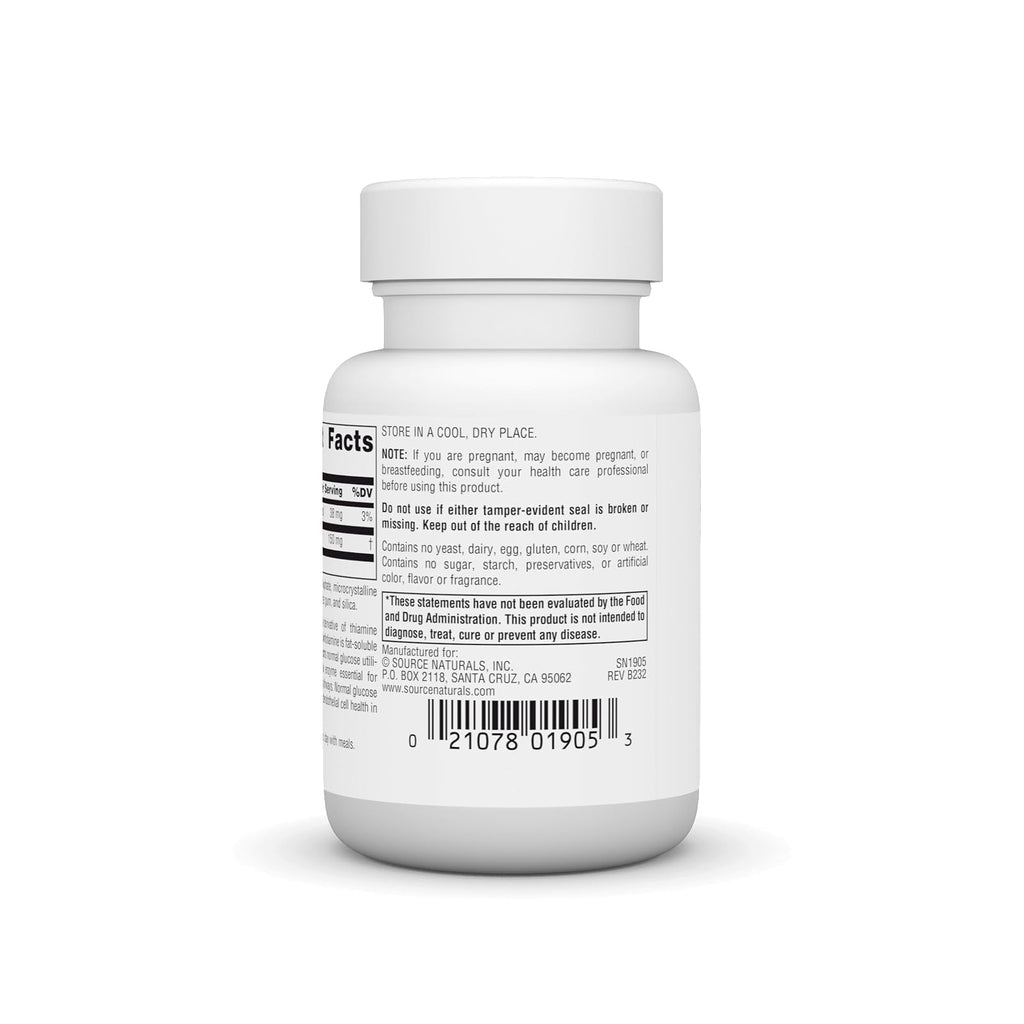 Vitamin B1 supplement for energy
