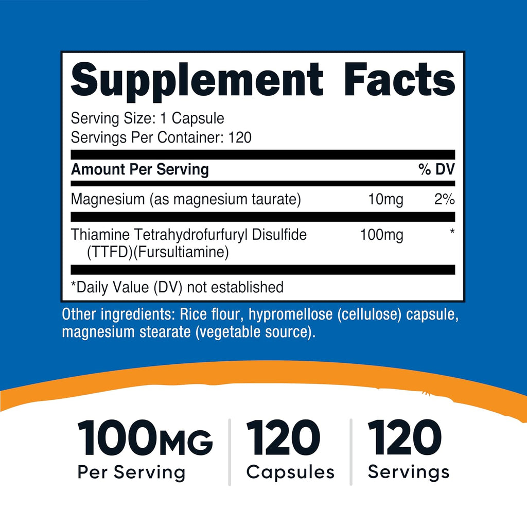 Vitamin B1 supplement for energy
