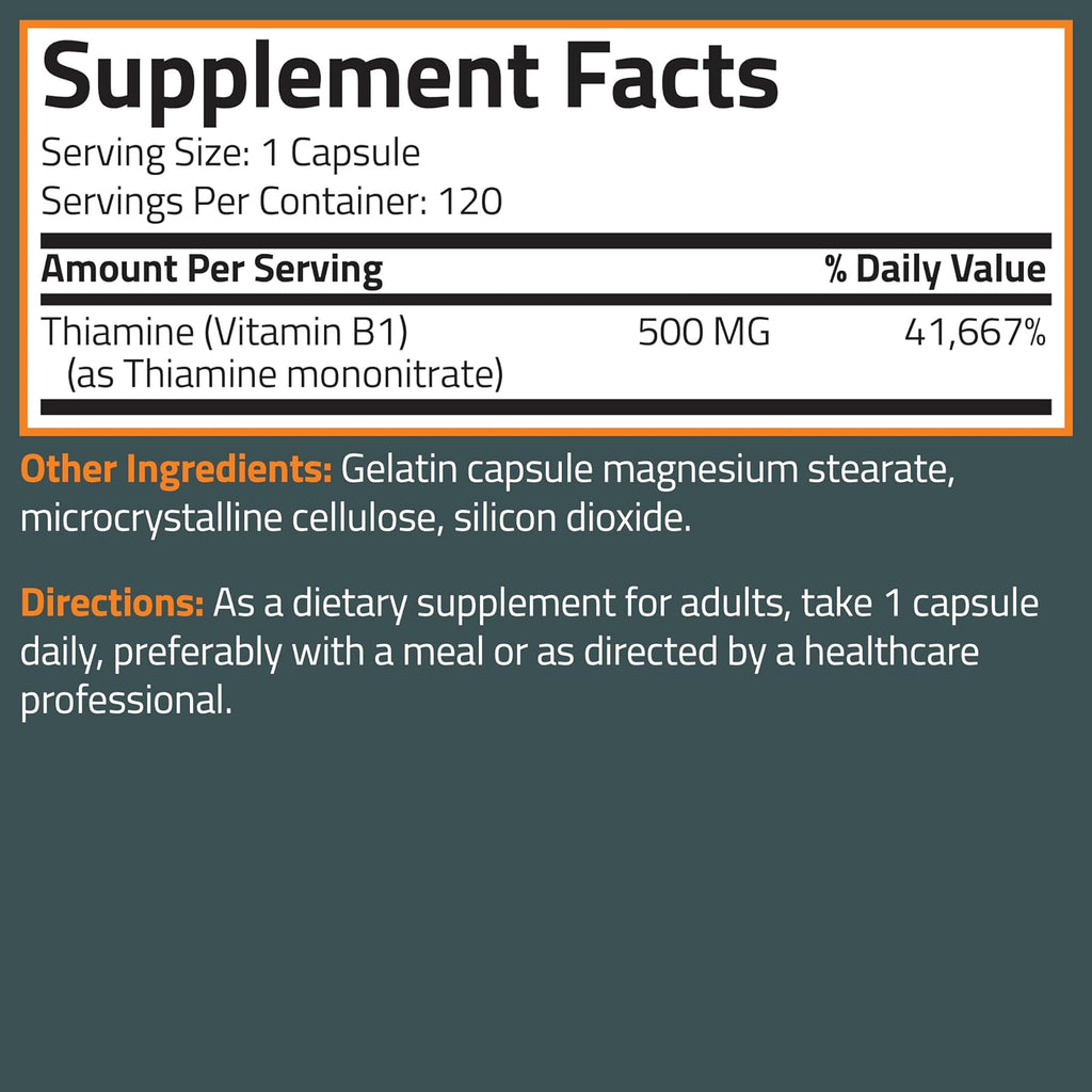 vitamin B1 supplement for improved mood