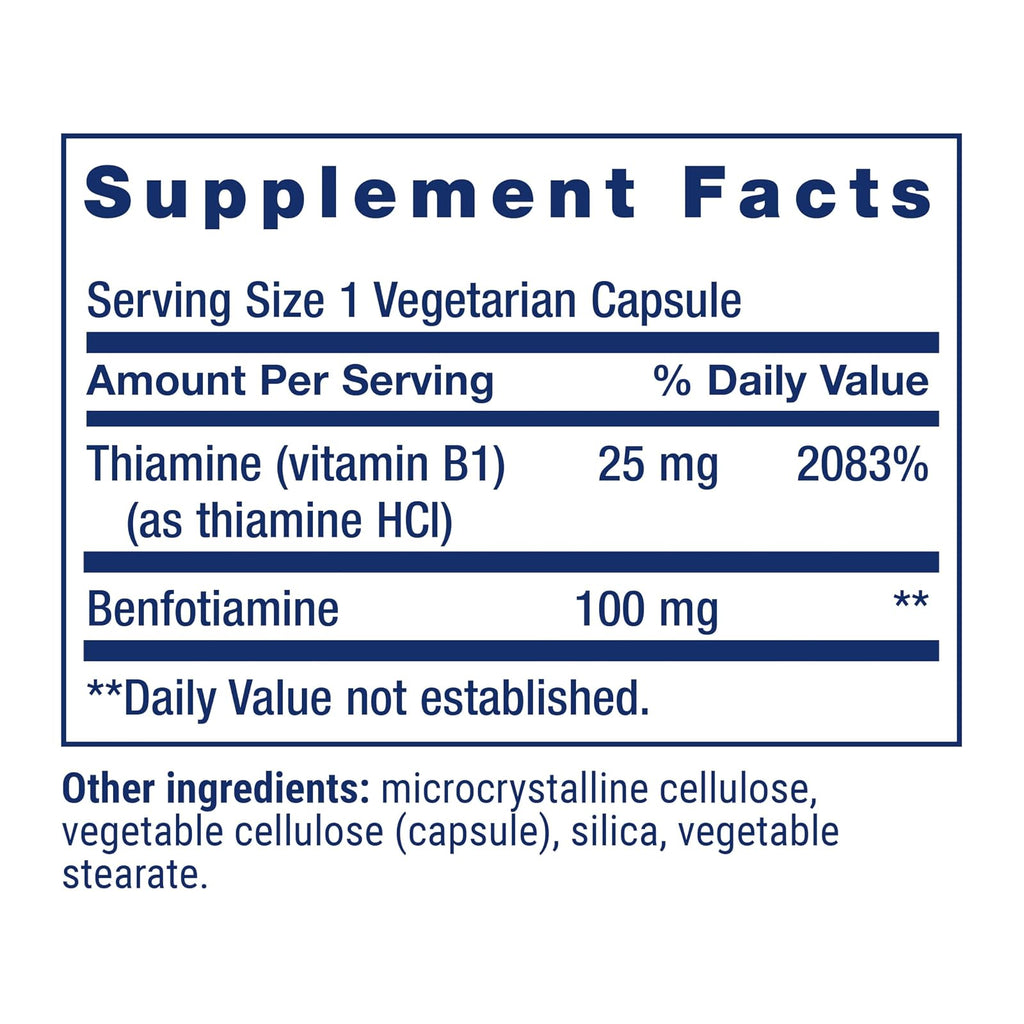 Vitamin B1 supplement for nerve health