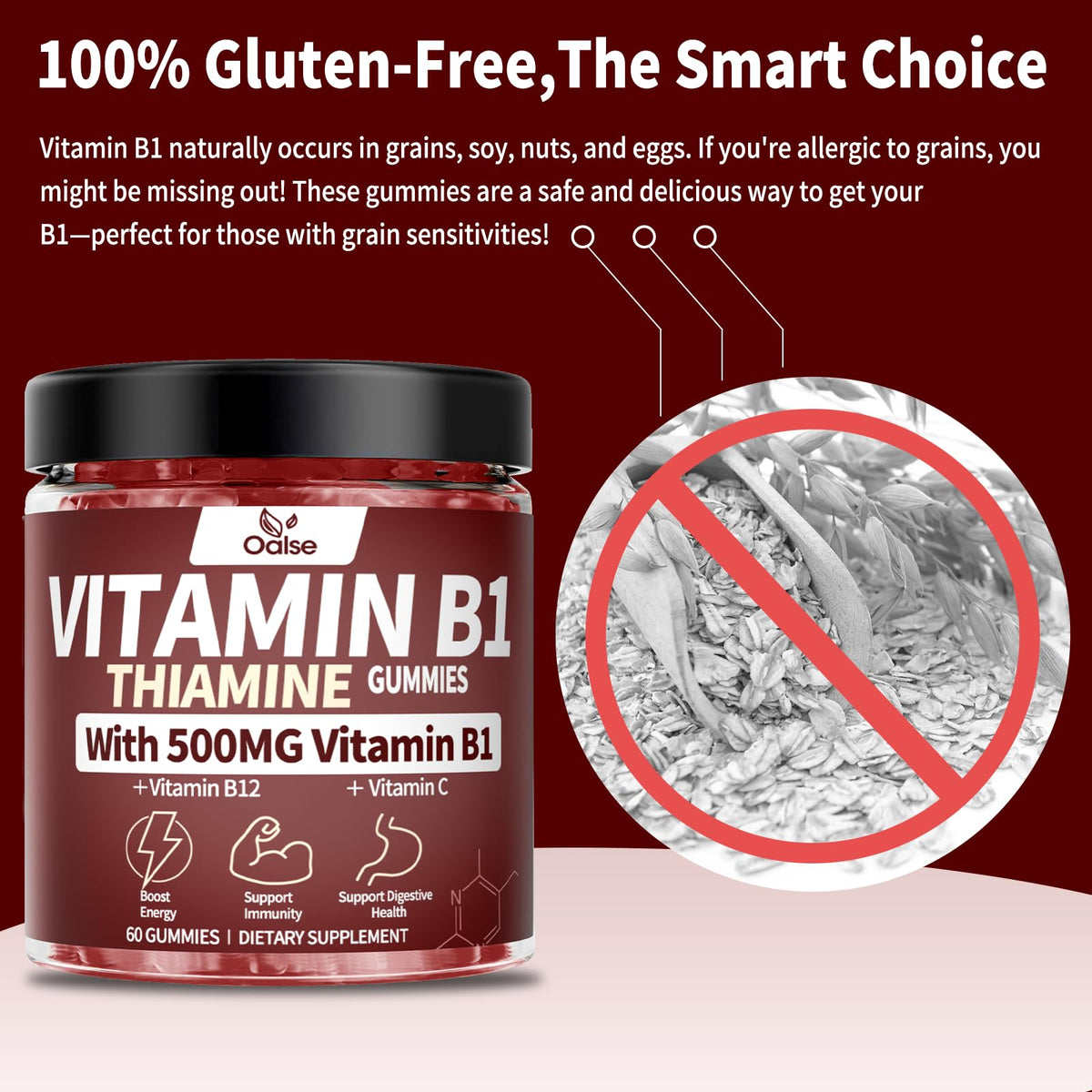 Vitamin B1 supplement for overall health