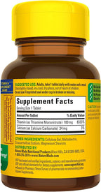 Vitamin B1 support for metabolism