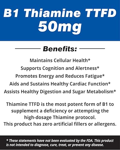Vitamin B1 support for nerve health