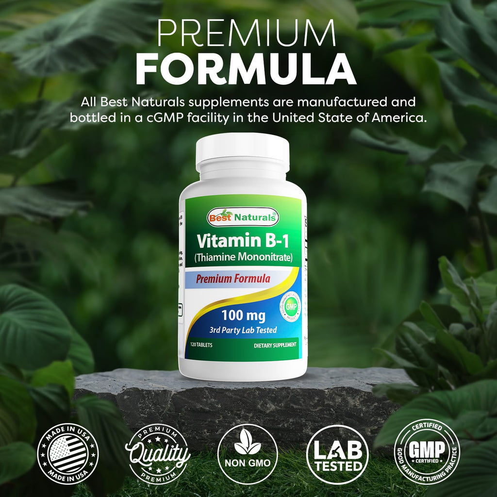 Vitamin B1 tablets for nerve health