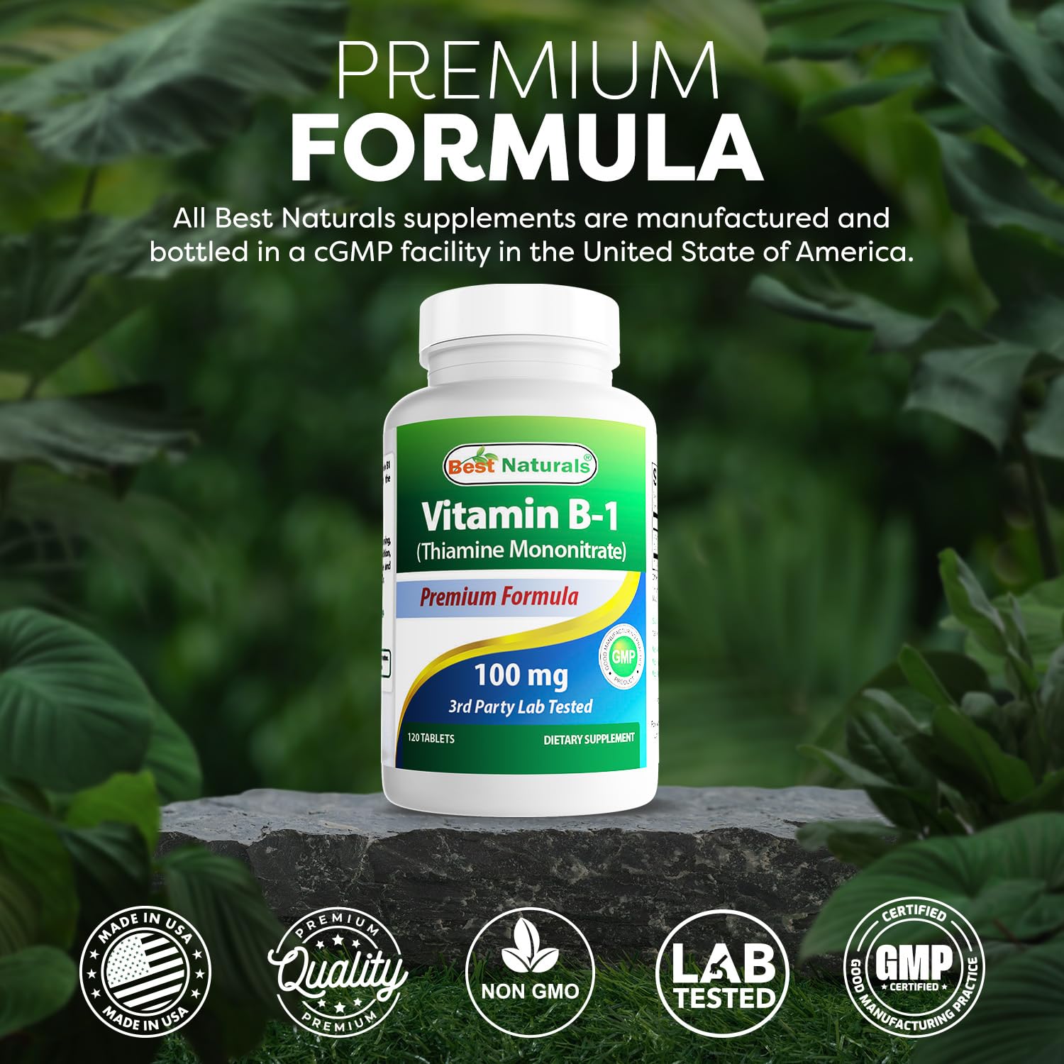 Vitamin B1 tablets for nerve health