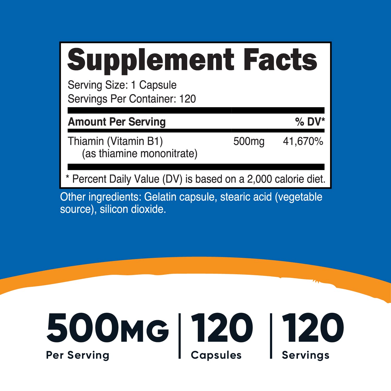 Vitamin B1 Thiamin for energy support