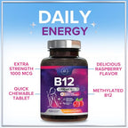Vitamin B12 120 count for long-lasting supply