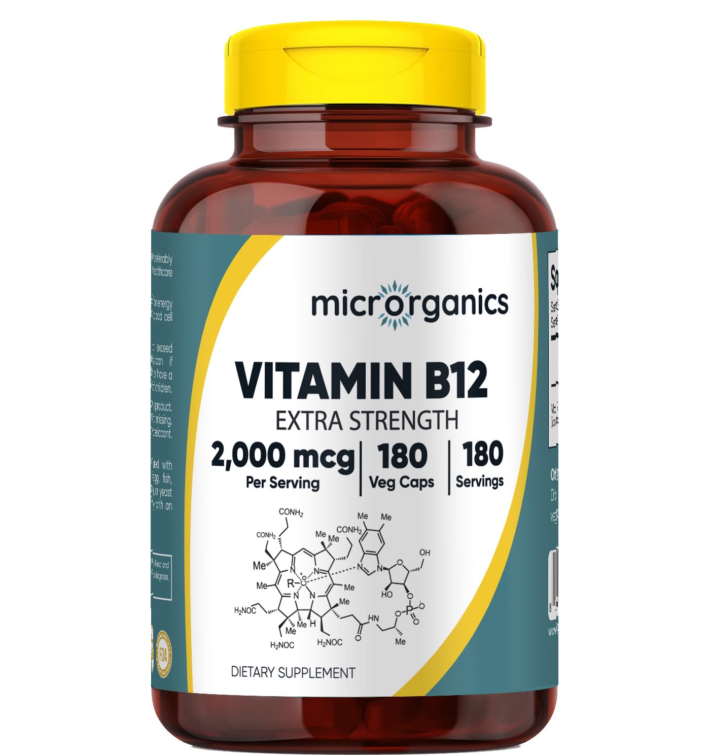 Vitamin B12 2000 mcg vegan capsules