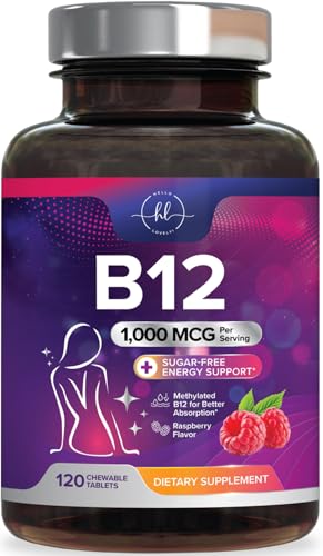 Vitamin B12 chewable tablets for energy