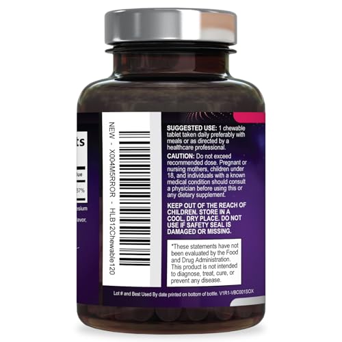 Vitamin B12 chewables for easy absorption