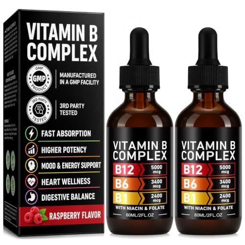 Vitamin B12 complex drops for energy