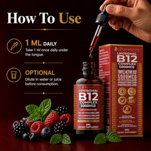 Vitamin B12 drops for immune support