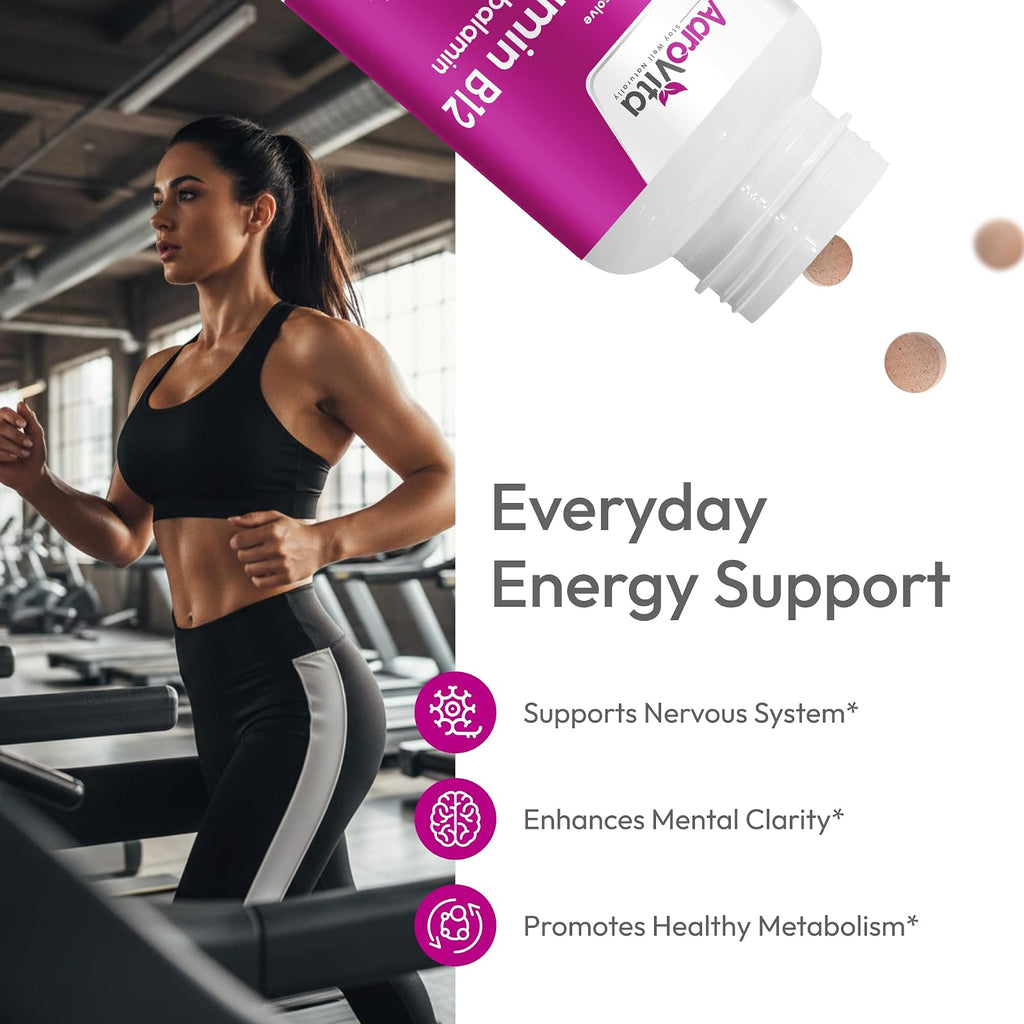 Vitamin B12 energy support supplement