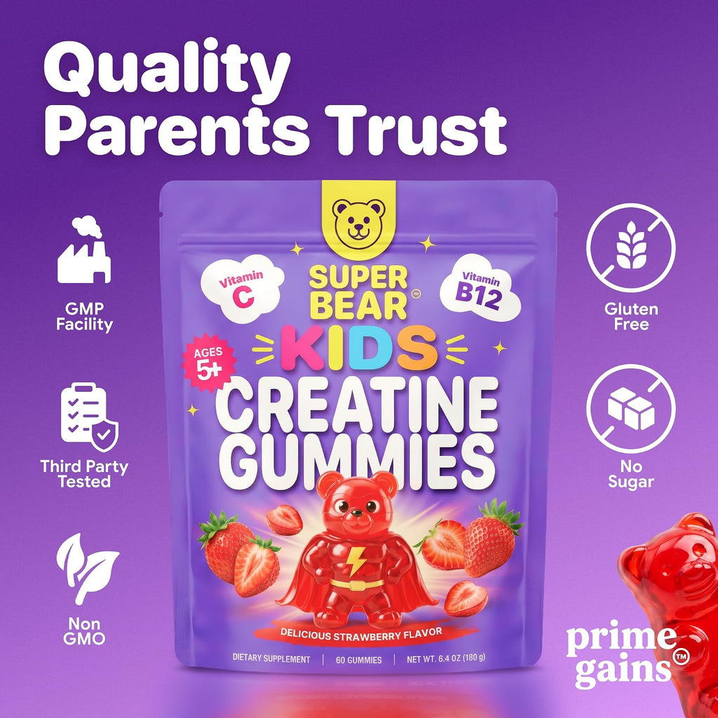 Vitamin B12 enriched creatine gummies