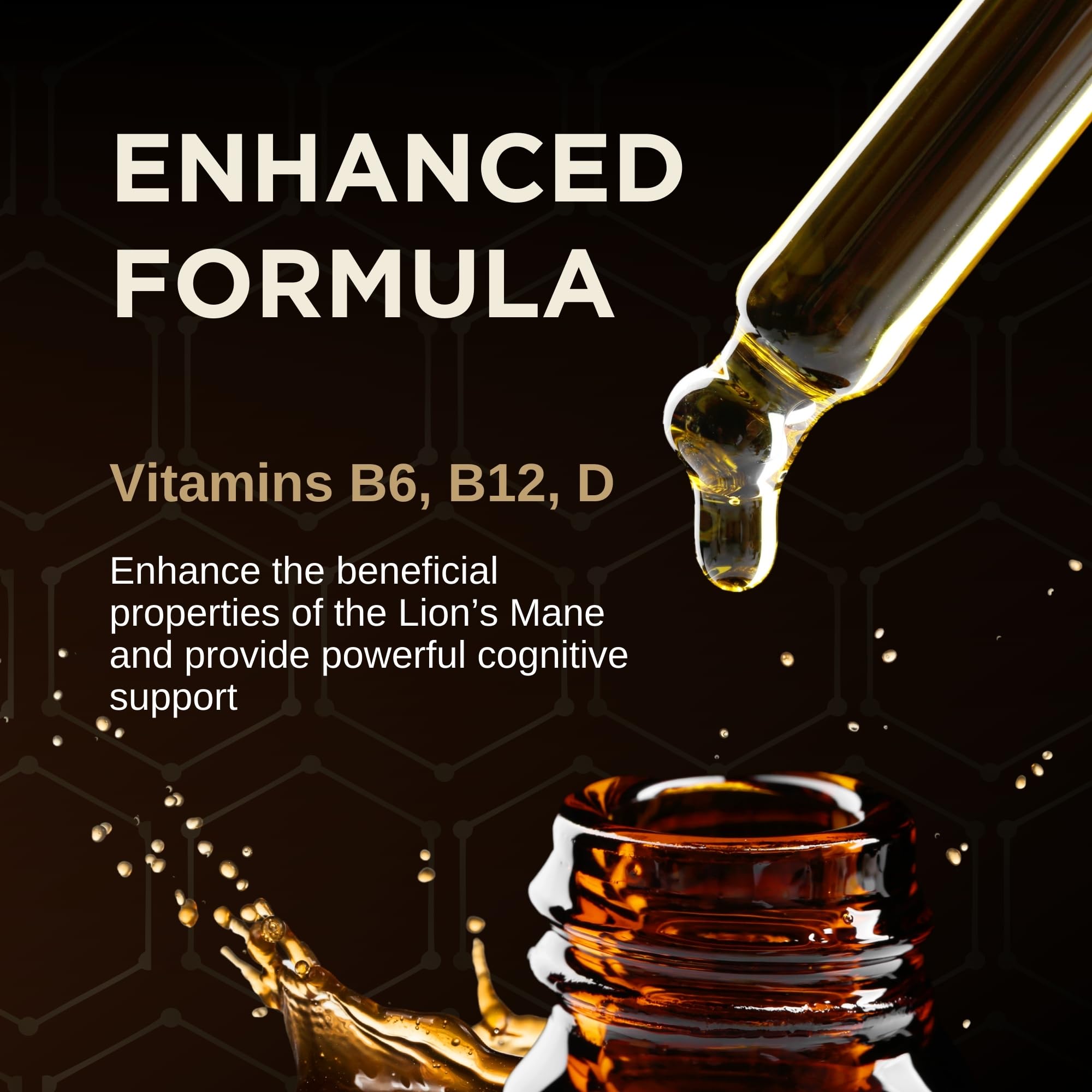 Vitamin B12 enriched mushroom drops