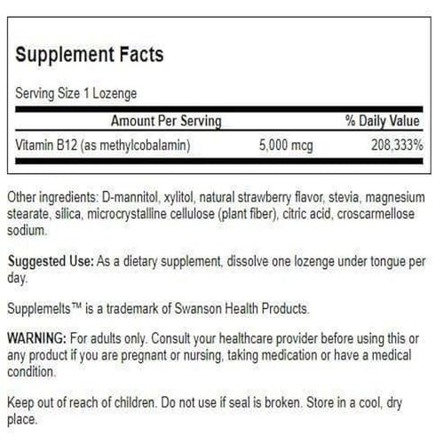 Vitamin B12 for healthy nerve function