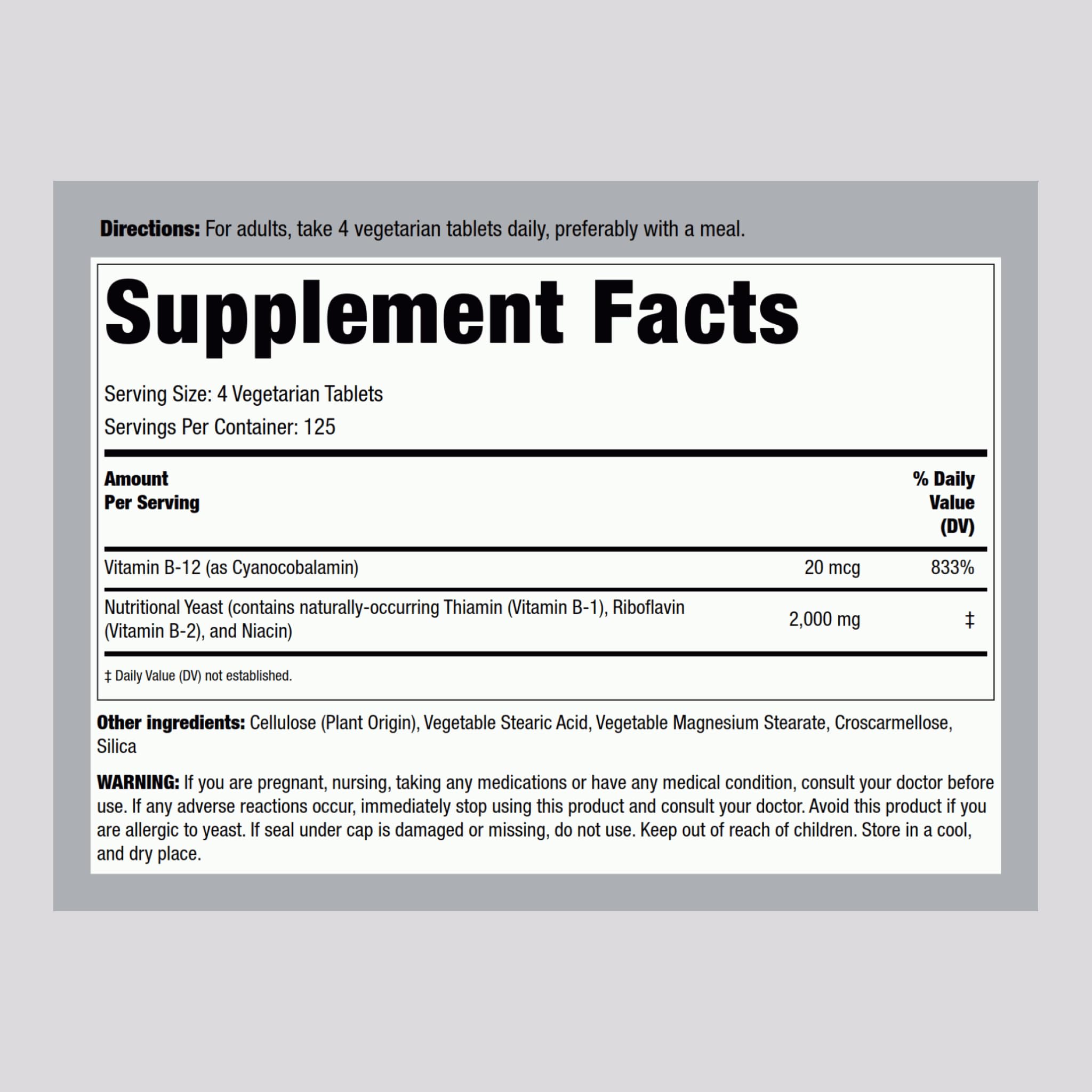 vitamin B12 fortified red yeast rice