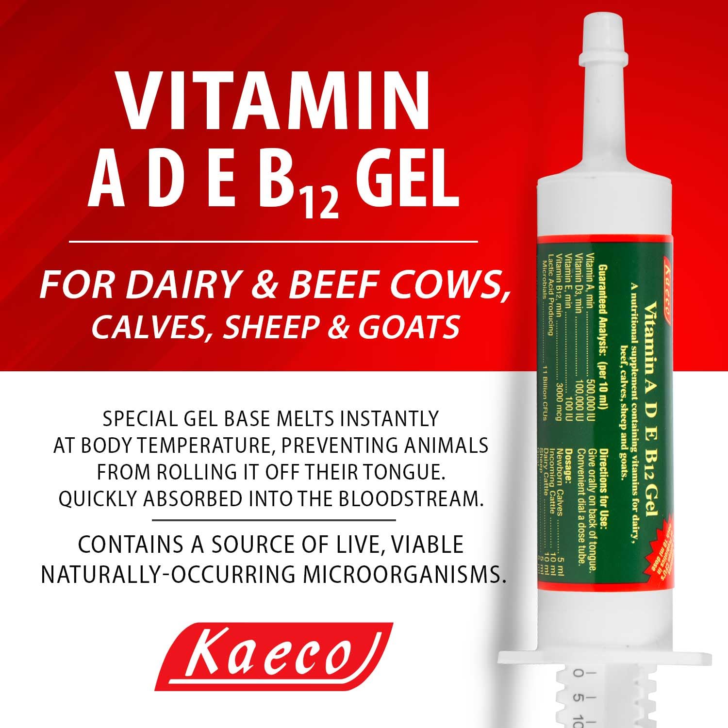 Vitamin B12 gel for energy boost