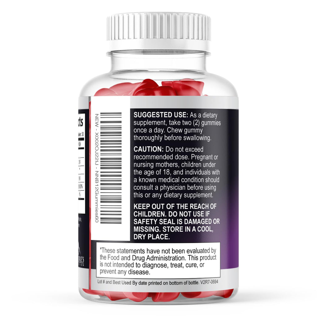 Vitamin B12 gummies for active lifestyle