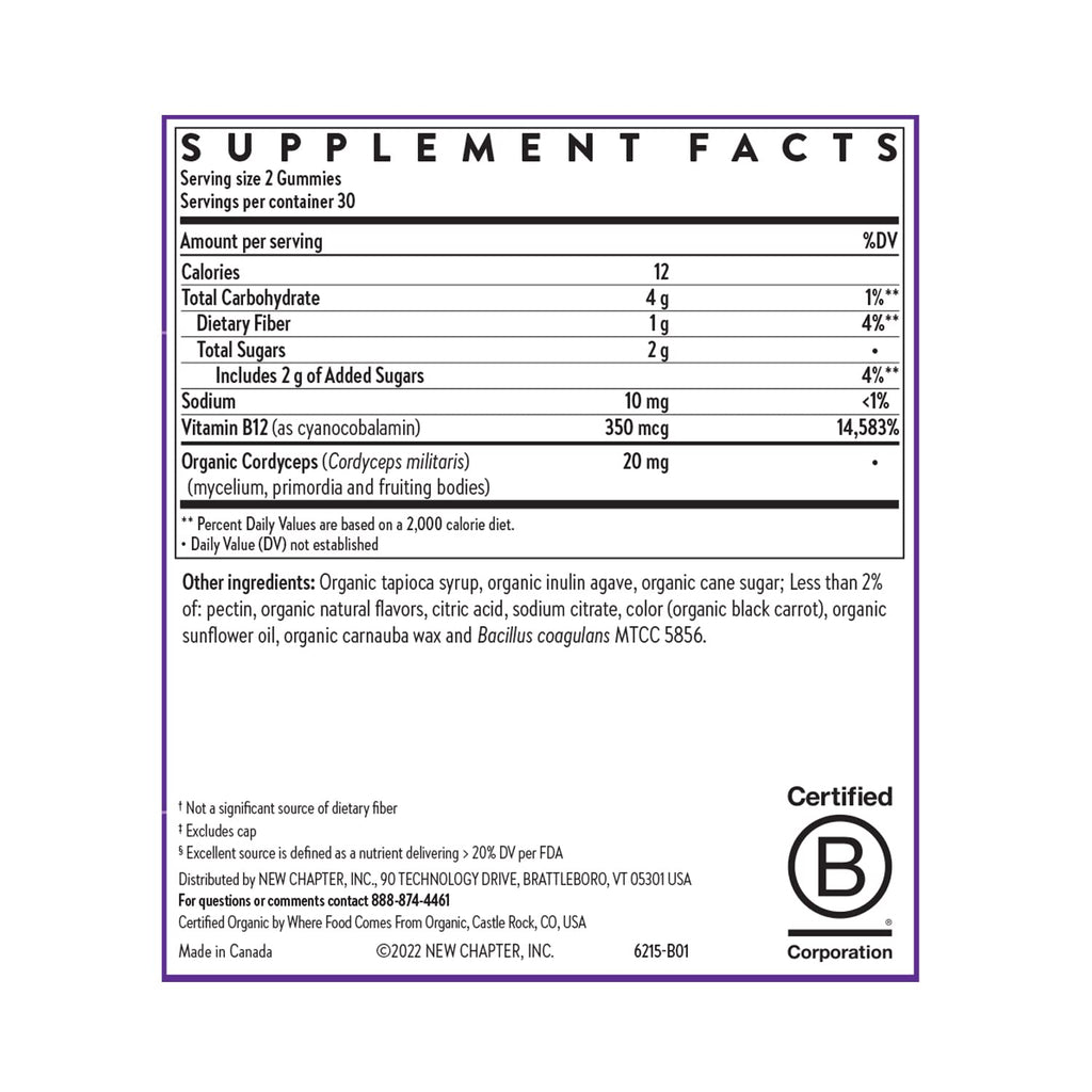 Vitamin B12 gummies for better metabolism