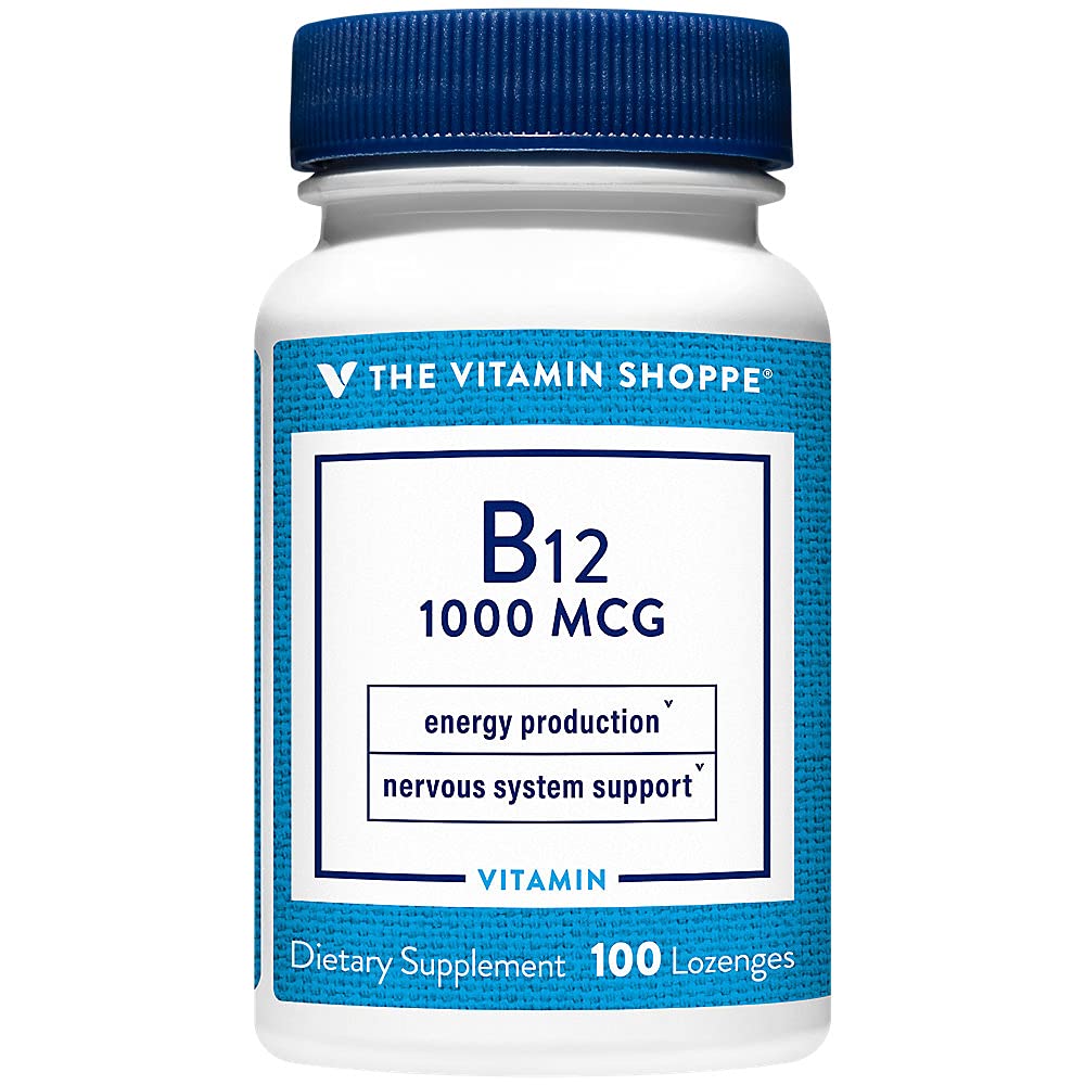 Vitamin B12 lozenges for energy