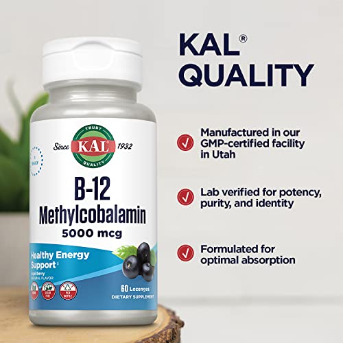 Vitamin B12 lozenges for immune support