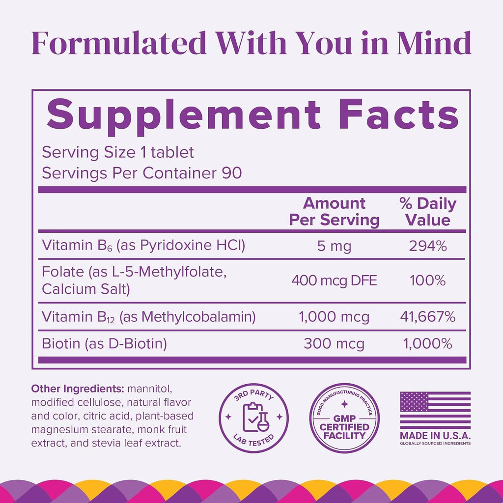 Vitamin B12 methylcobalamin absorption support