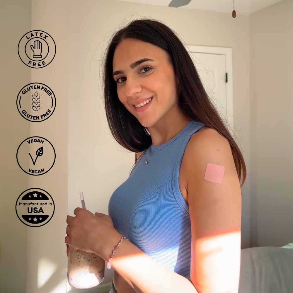 Vitamin B12 patch with guarana extract