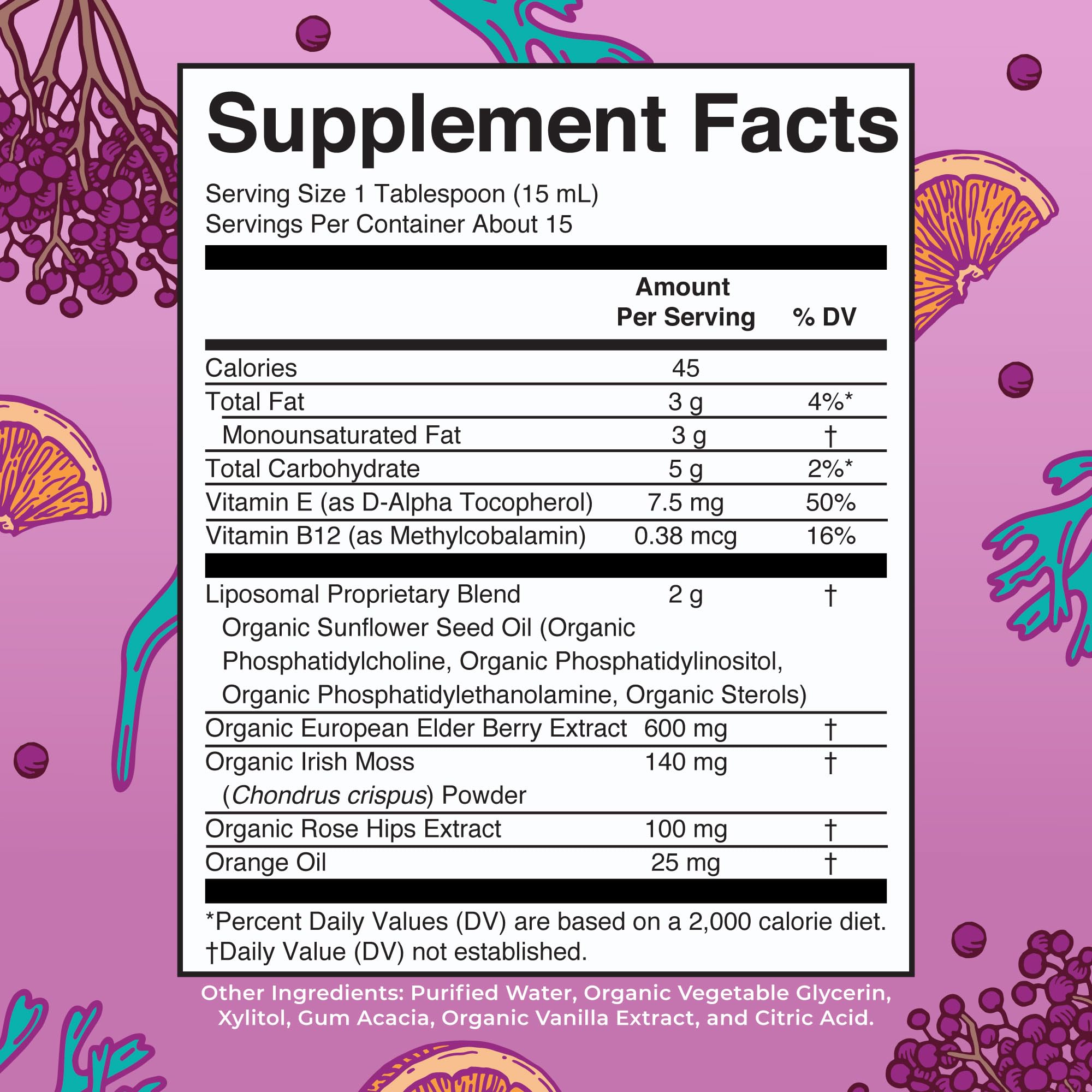 vitamin B12 rich elderberry formula