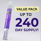 Vitamin B12 spray with folate benefits