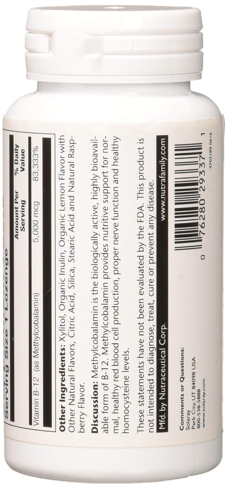 Vitamin B12 support for energy levels