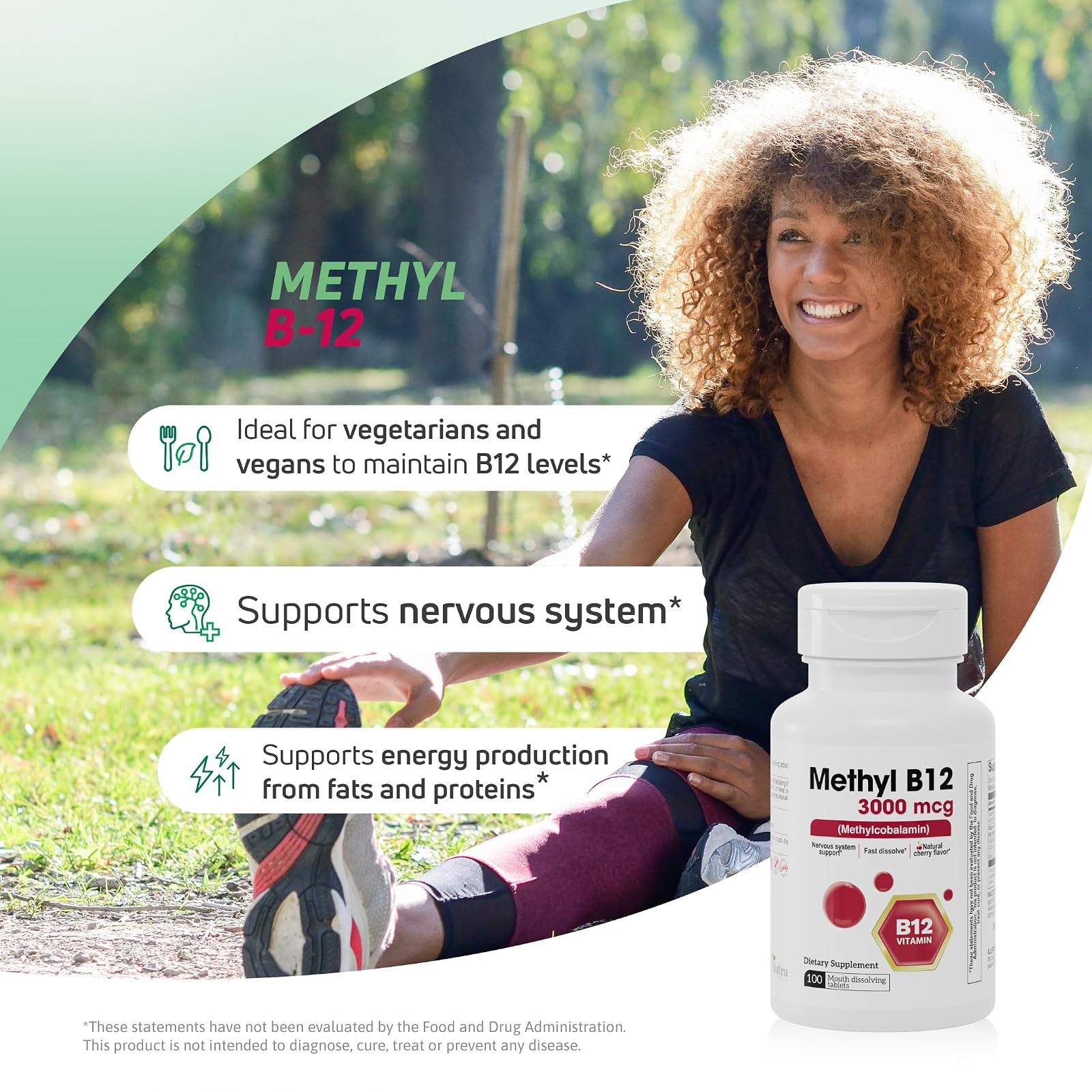 Vitamin B12 support for energy levels