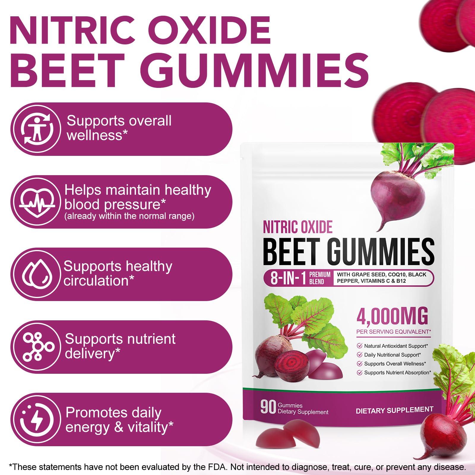 Vitamin B12 support with beet root