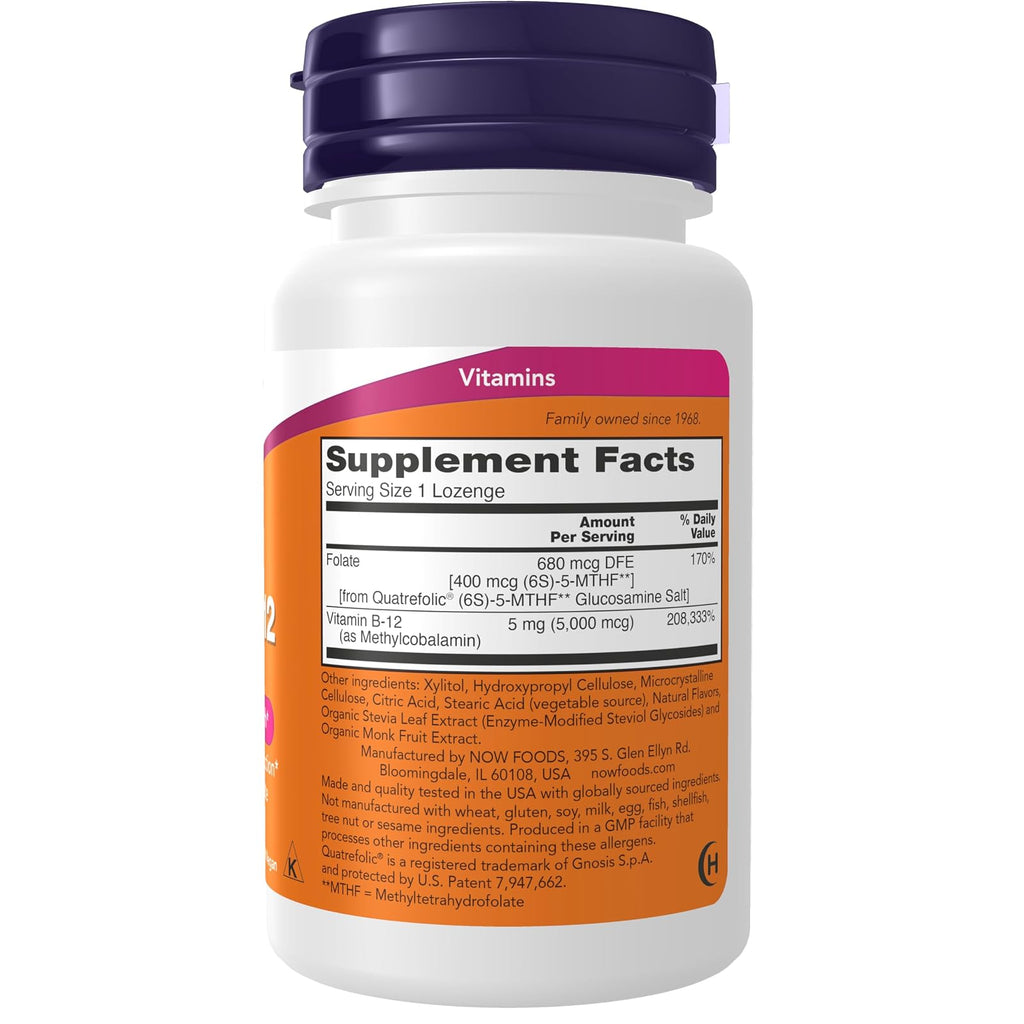 Vitamin B12 support with NOW Foods