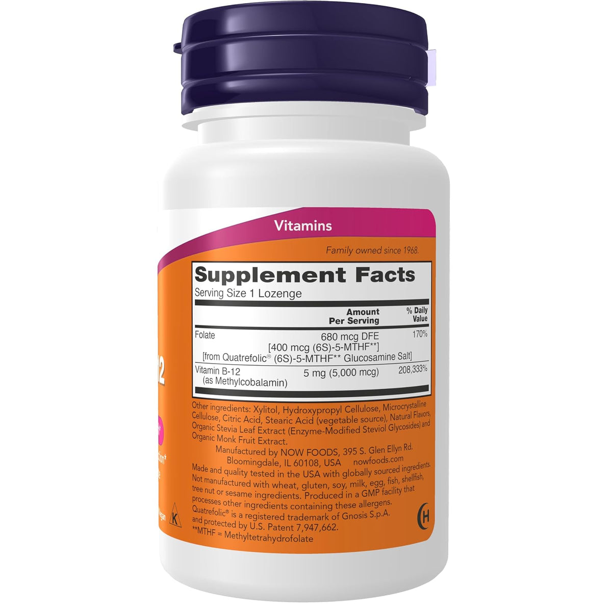 Vitamin B12 support with NOW Foods