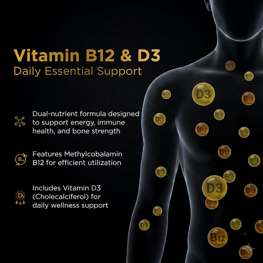 Vitamin B12 tablets for better mood