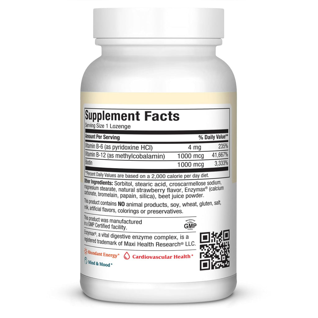 Vitamin B12 with B6 and biotin