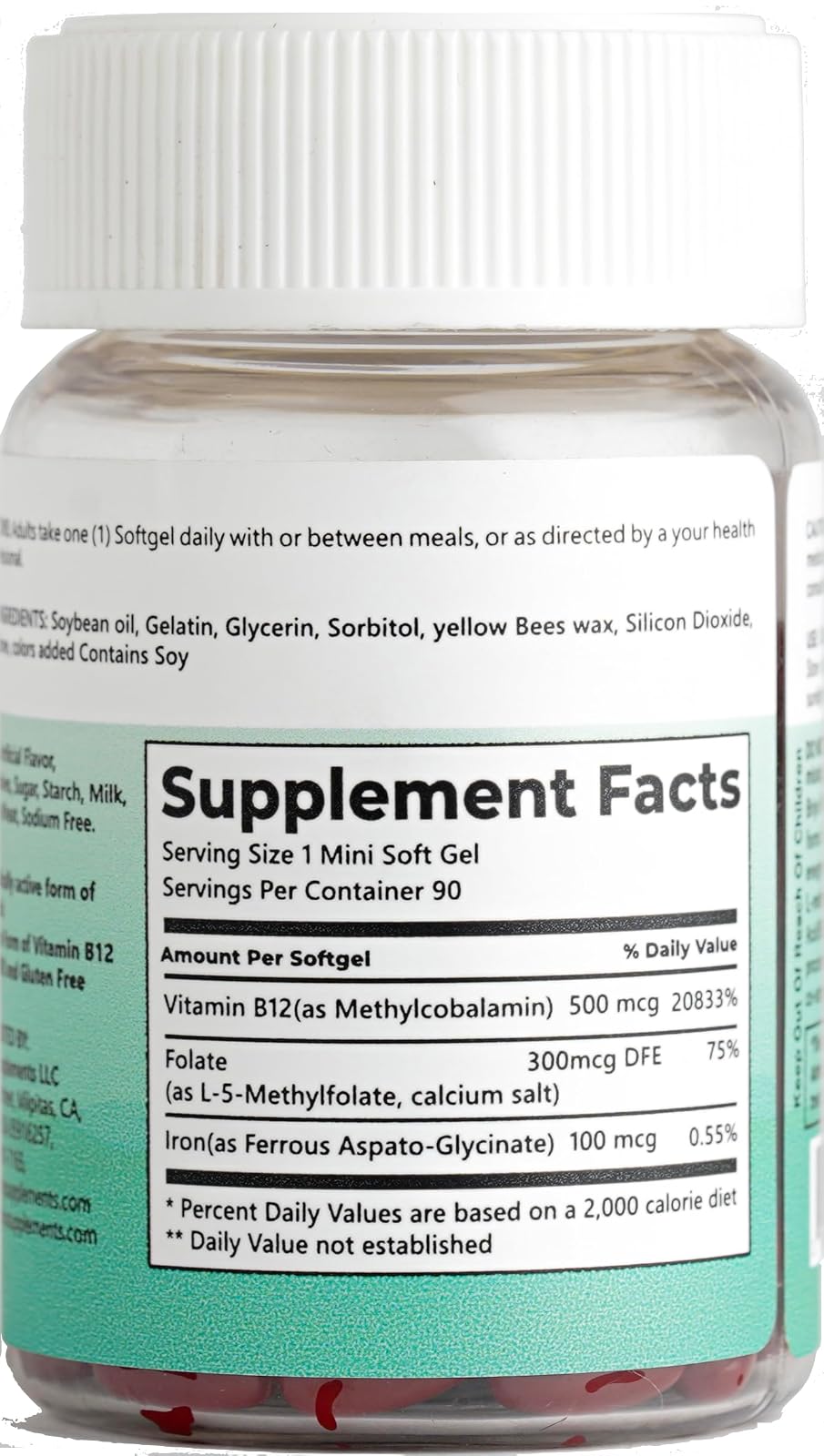 Vitamin B12 with folate benefits