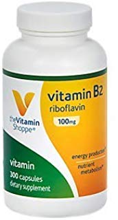 Vitamin B2 100 mg capsules for energy