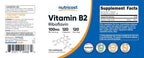 Vitamin B2 120 capsules for daily use