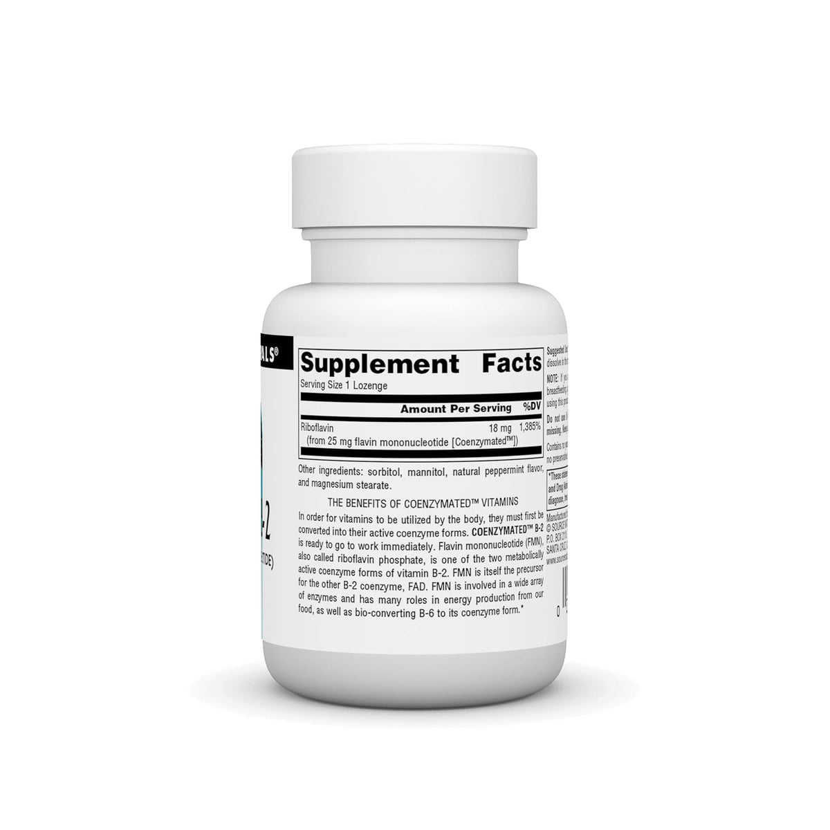 Vitamin B2 25 mg for energy support