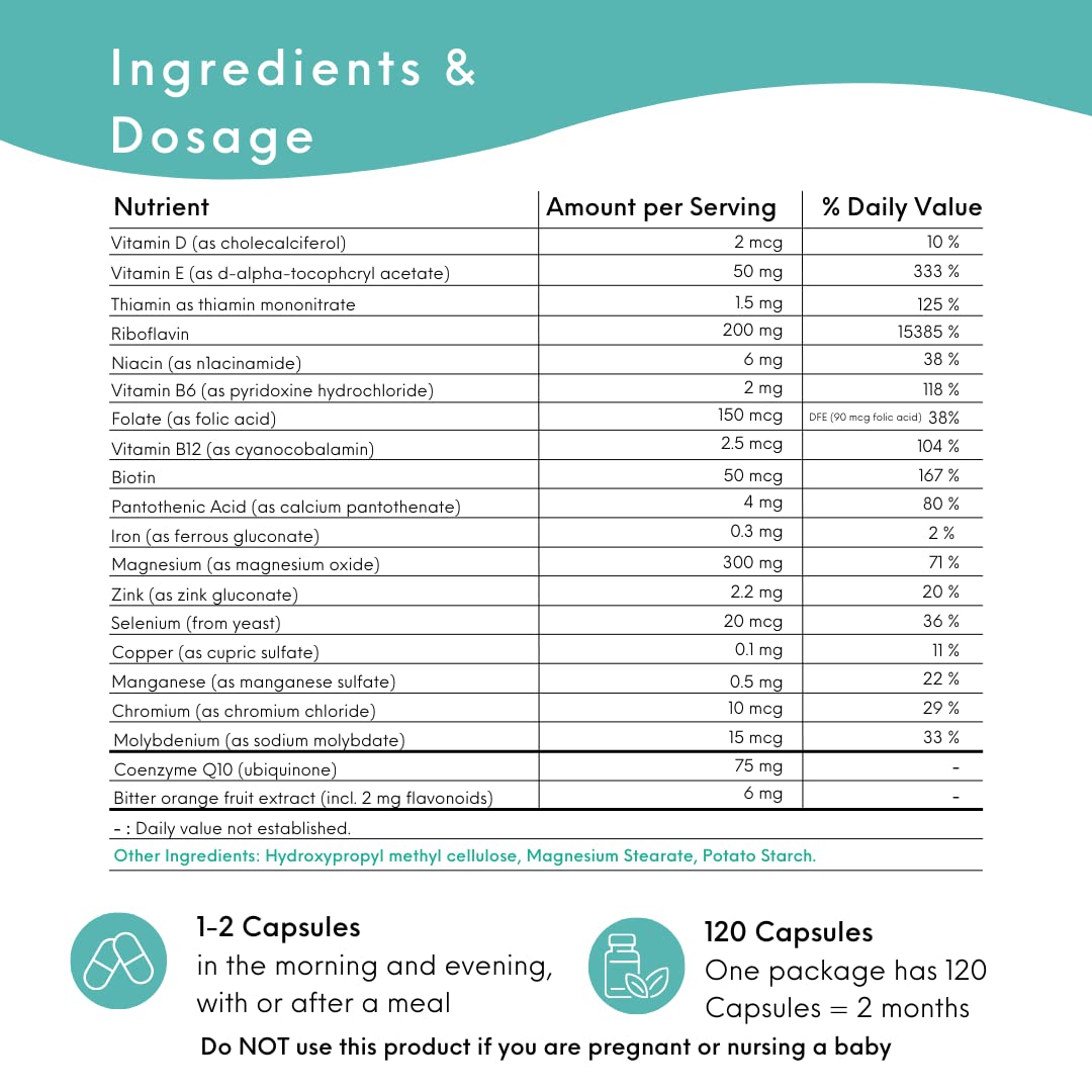 Vitamin B2 and magnesium for vitality