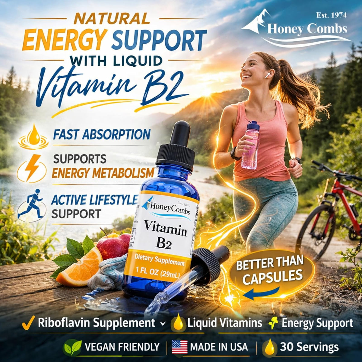 Vitamin B2 drops for daily wellness