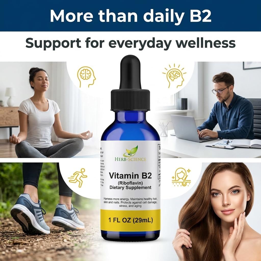 Vitamin B2 drops for healthy skin